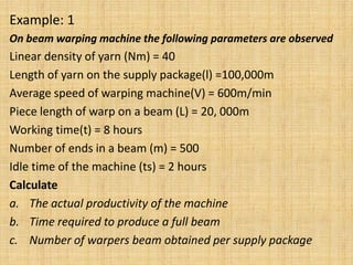 Warping process | PDF