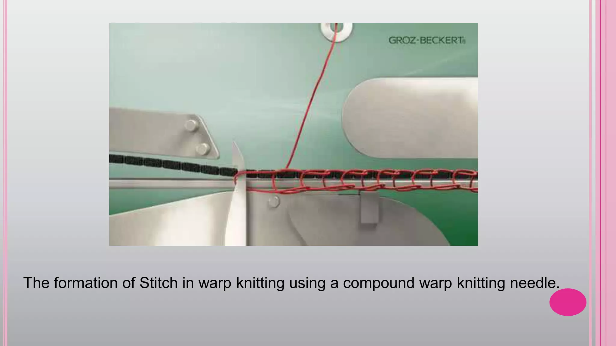 Warp knitting working process. | PPTX