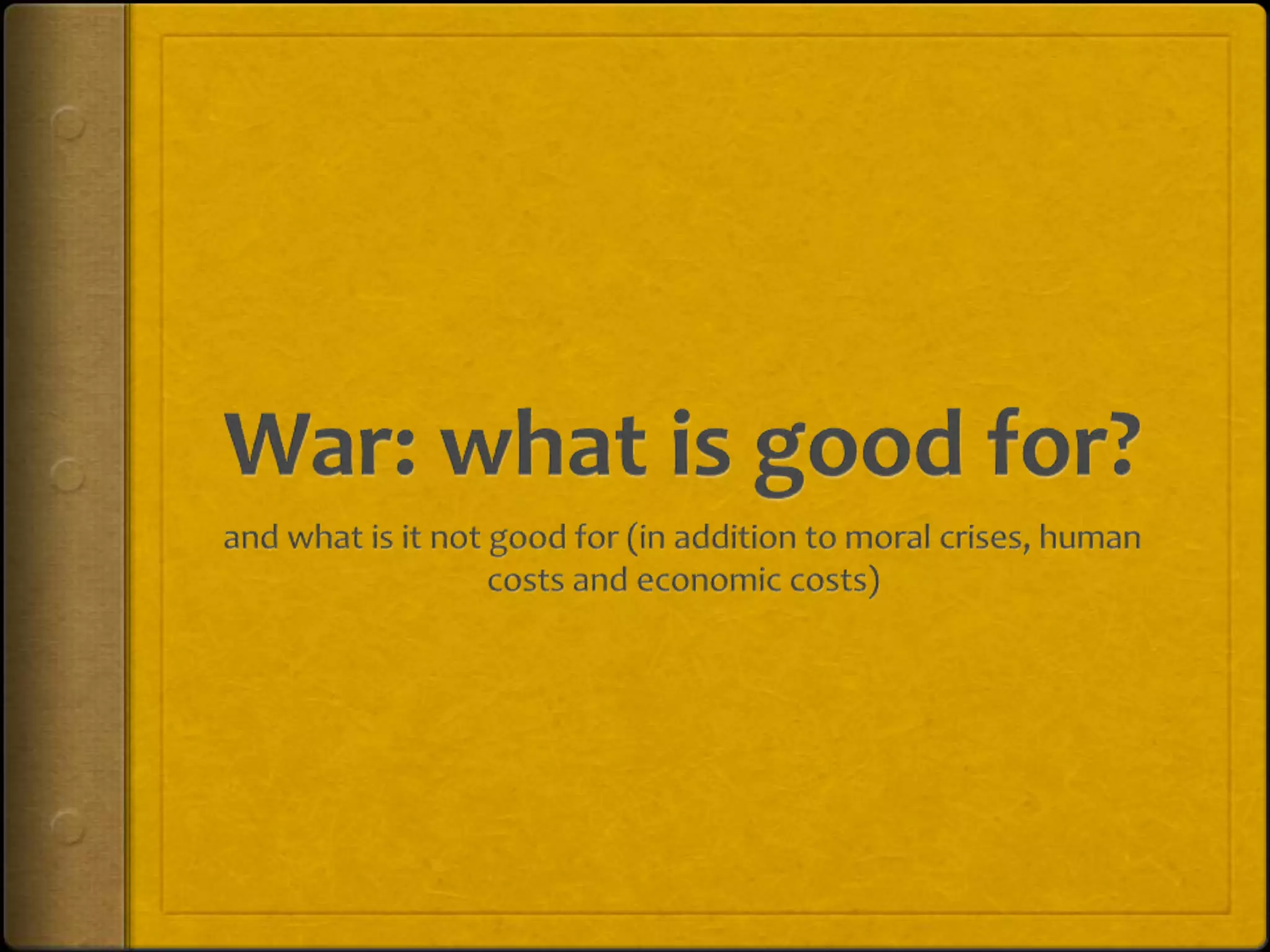 War Plan | PPT