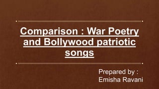 War Poems and Anxiety of poets about War.pptx