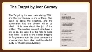 War Poems and Anxiety of poets about War.pptx