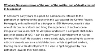 War Poetry | PDF