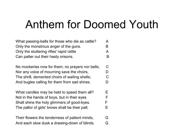 War poetry brooke, sassoon, owen | PPT