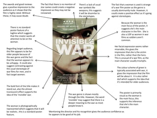 Analysis' of War Genre Posters | PPT