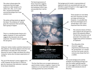 Analysis' of War Genre Posters | PPT