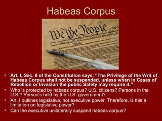 War Powers in Action: The American Civil War | PPT