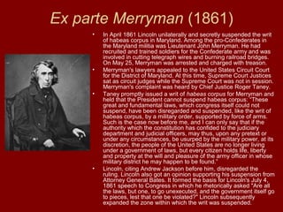 War Powers in Action: The American Civil War | PPT