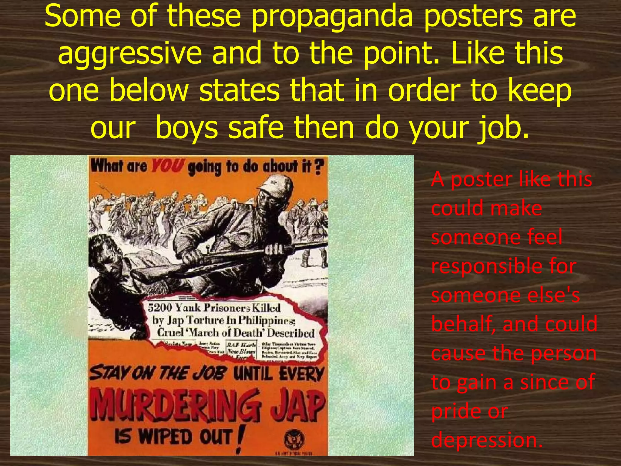War propaganda from wwII | PPT