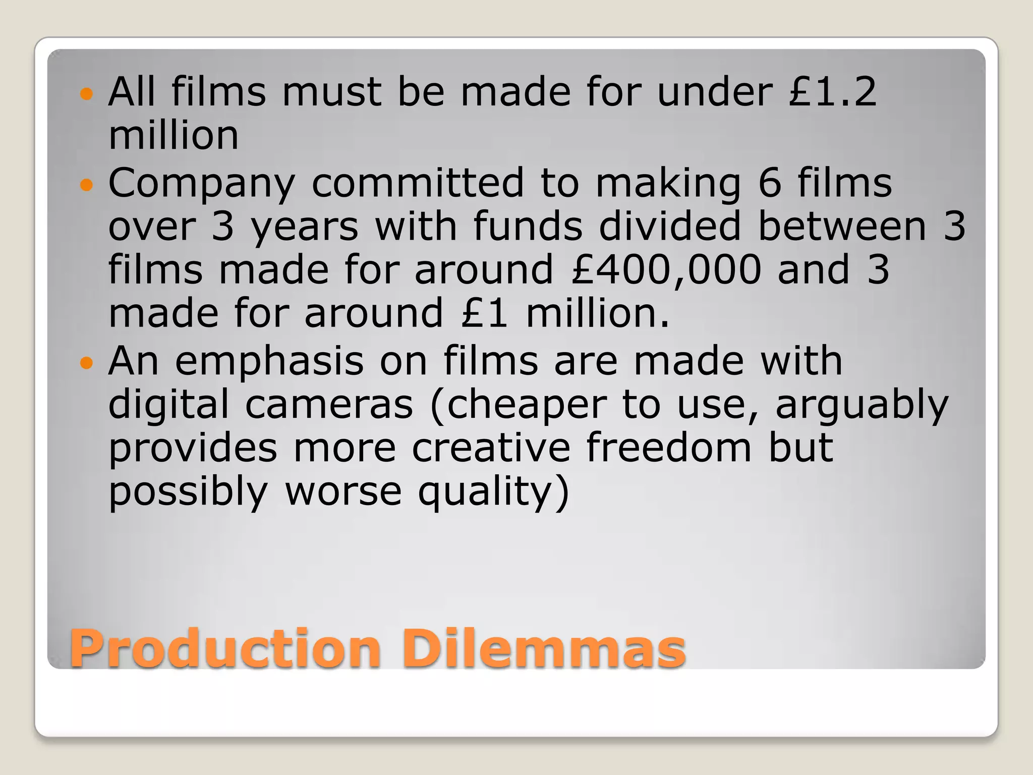 Warp x films | PPTX | Video Production | Content Production