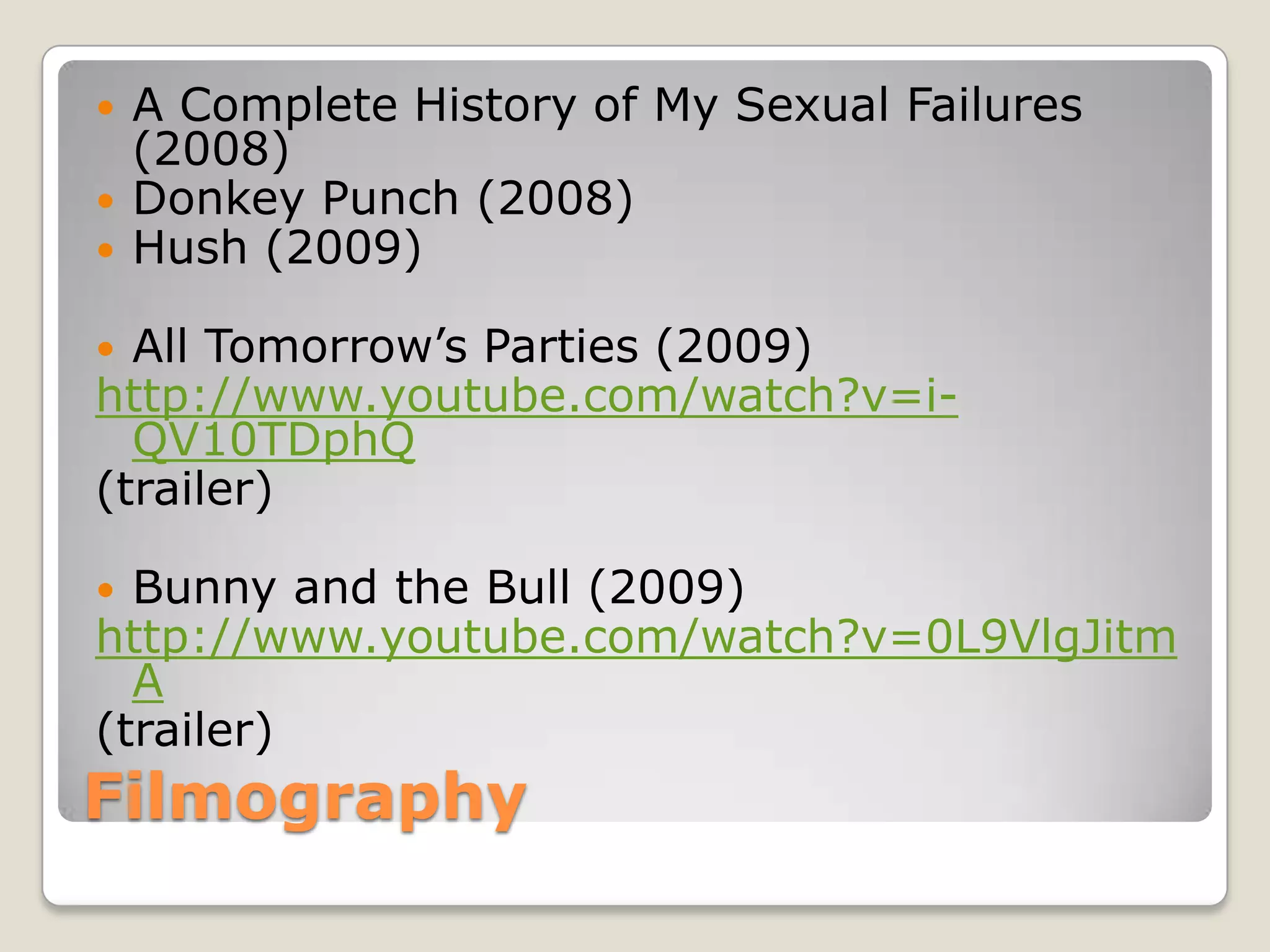 Warp x films | PPTX | Video Production | Content Production