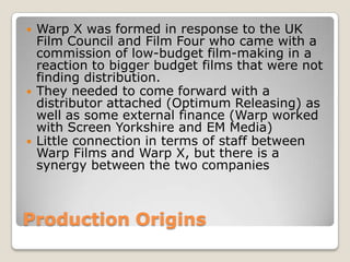 Warp x films | PPTX | Video Production | Content Production