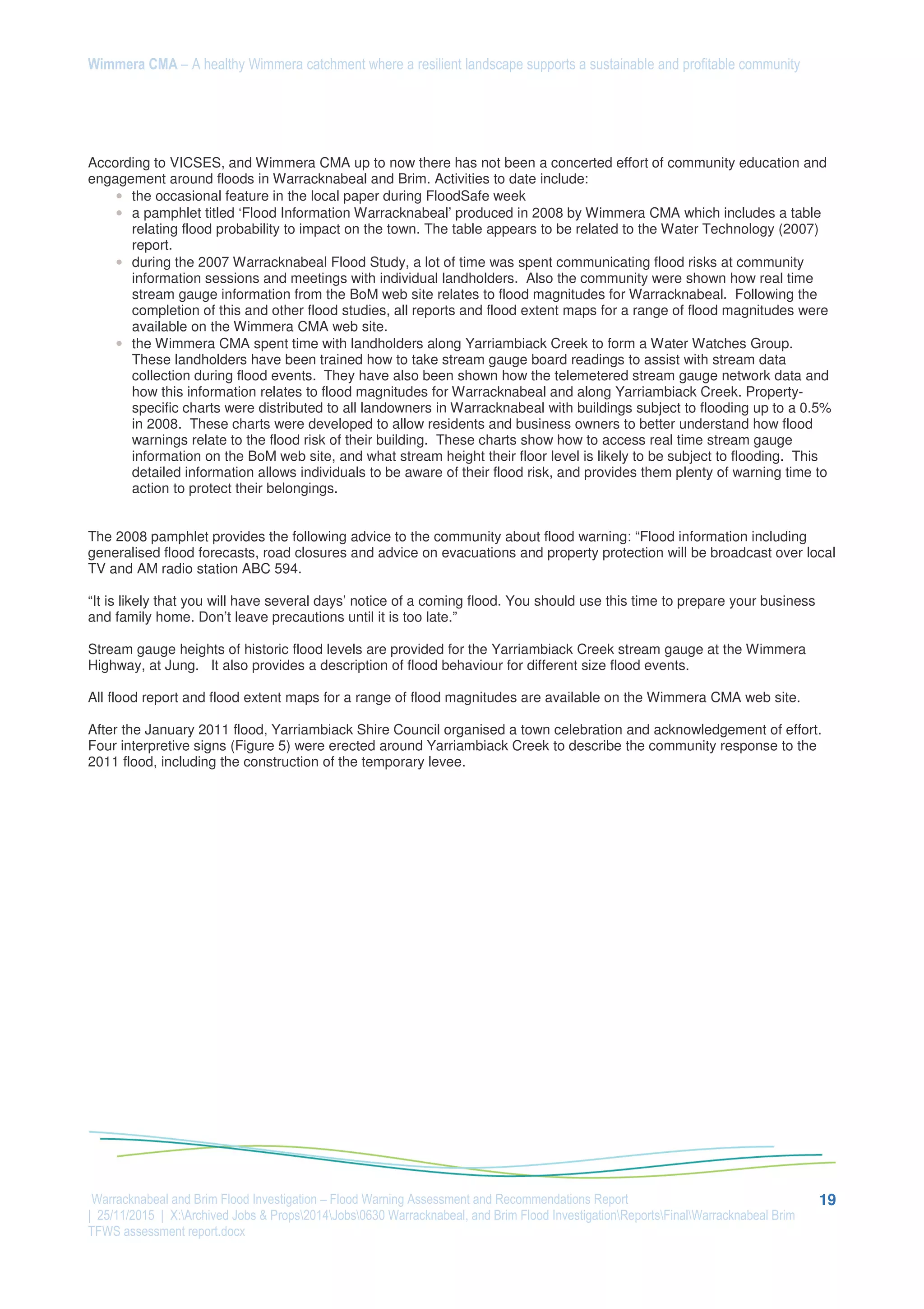 Example of a Total Flood Warning System Assessment | PDF