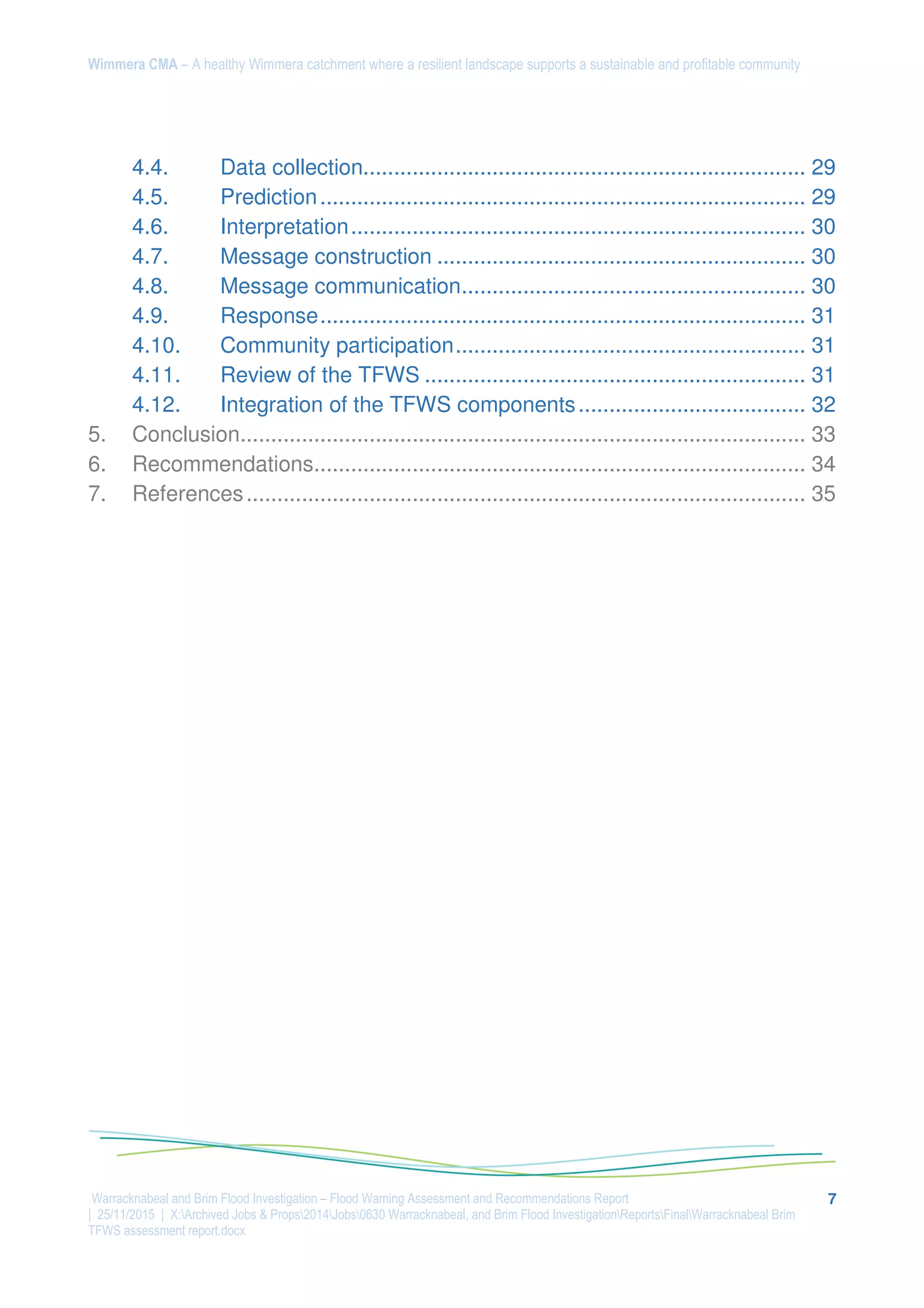 Example of a Total Flood Warning System Assessment | PDF