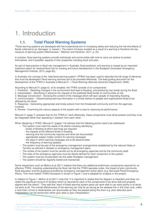 Example of a Total Flood Warning System Assessment | PDF