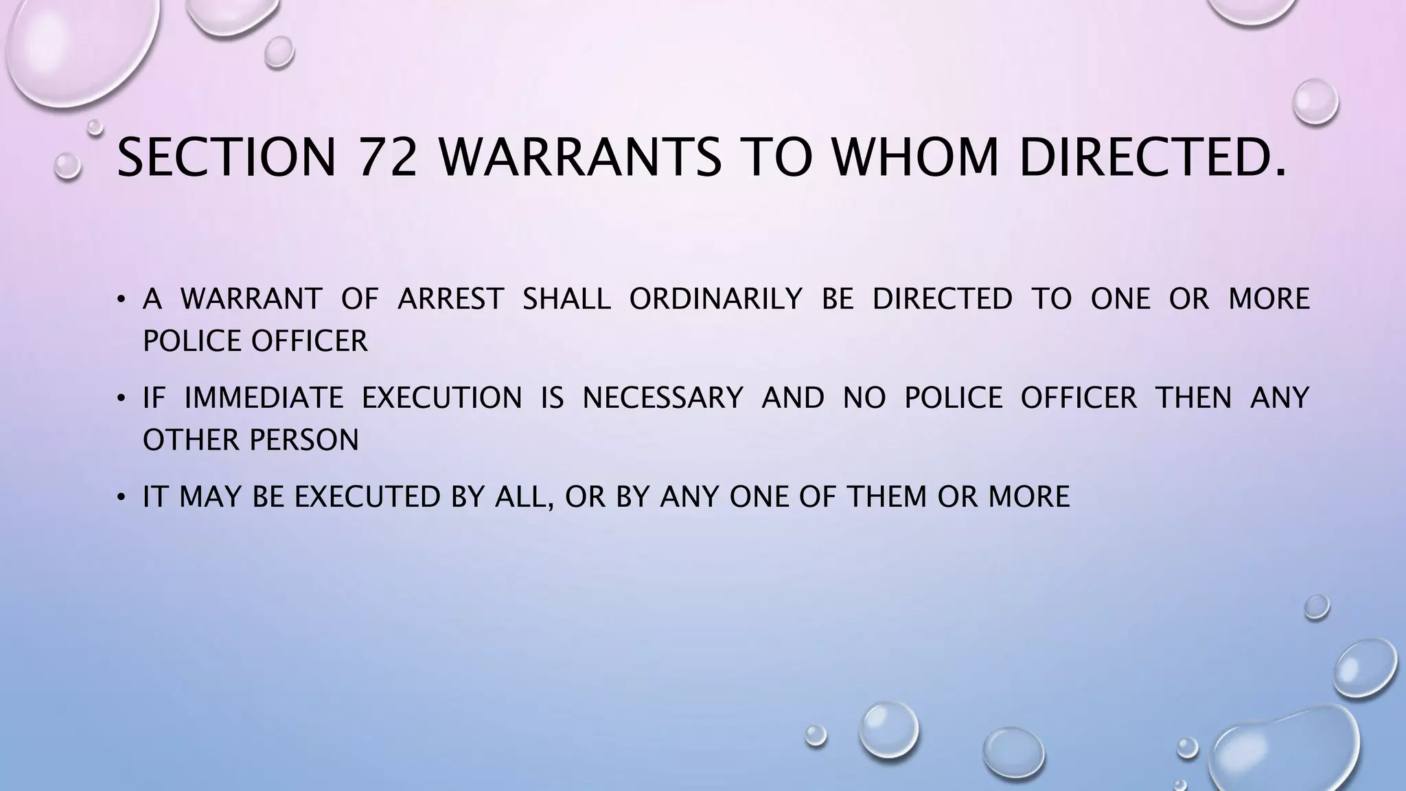 Warrant of arrest | PPTX