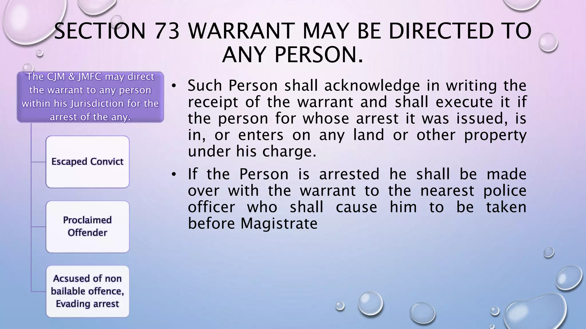 Warrant of arrest | PPTX