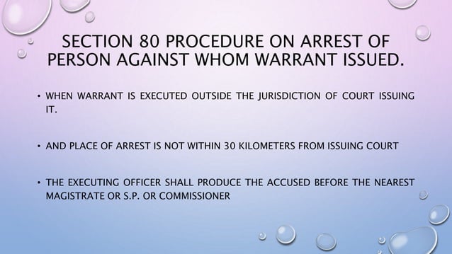 Warrant of arrest | PPTX