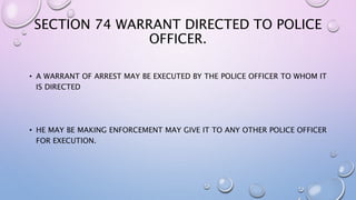 Warrant of arrest | PPTX