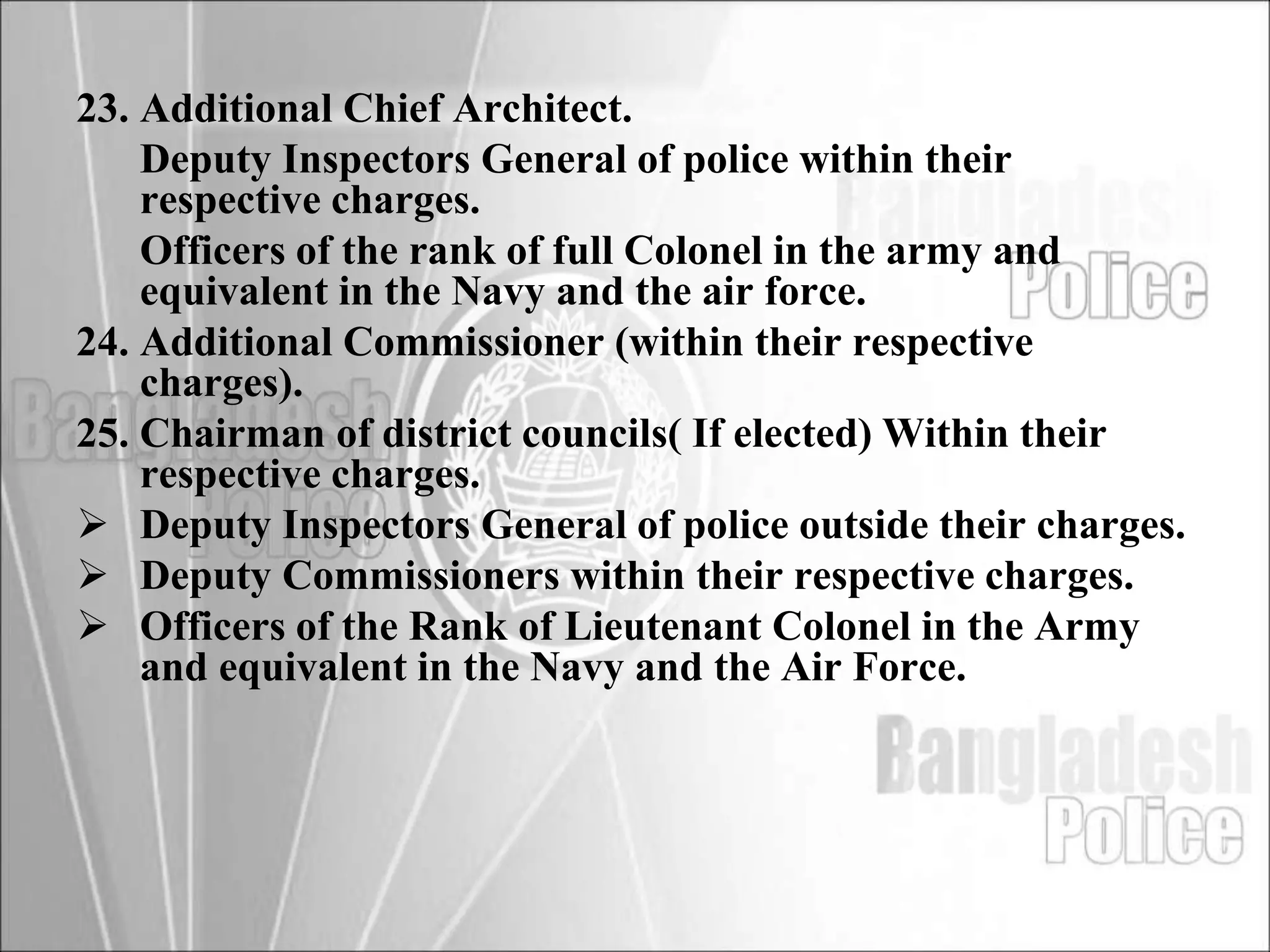Warrant of precedence, 1986 | PPT