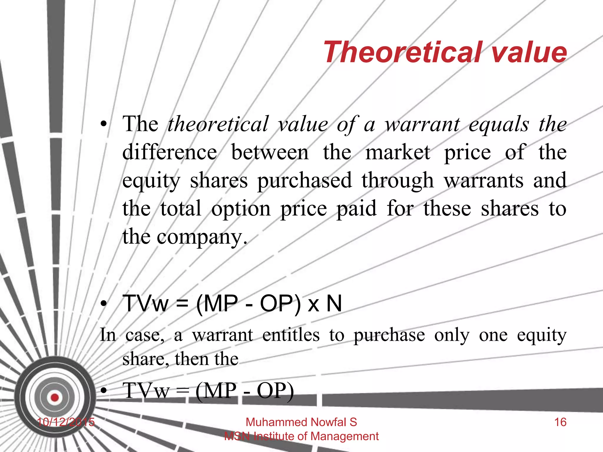 Warrant ppt | PPTX