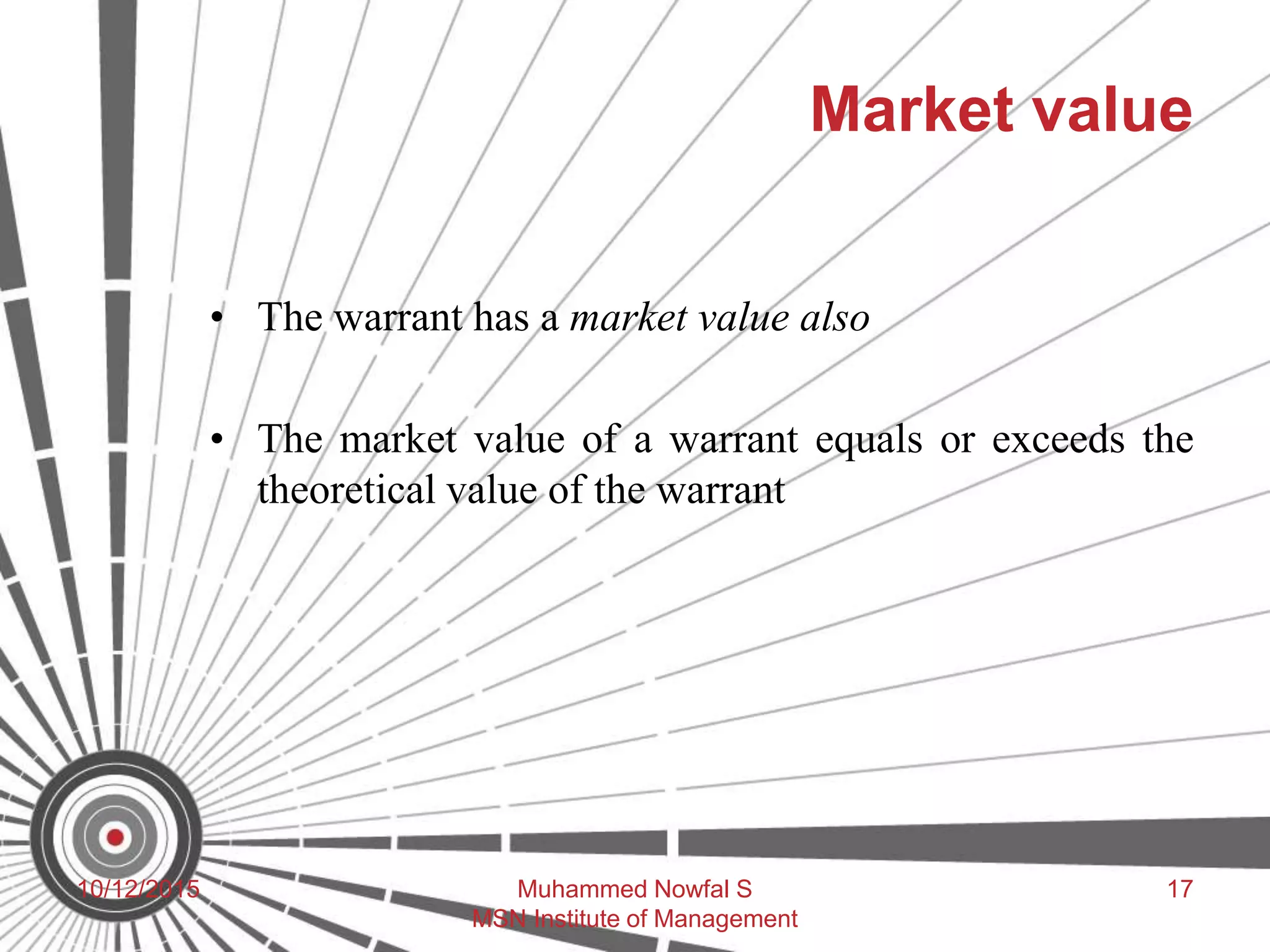 Warrant ppt | PPTX