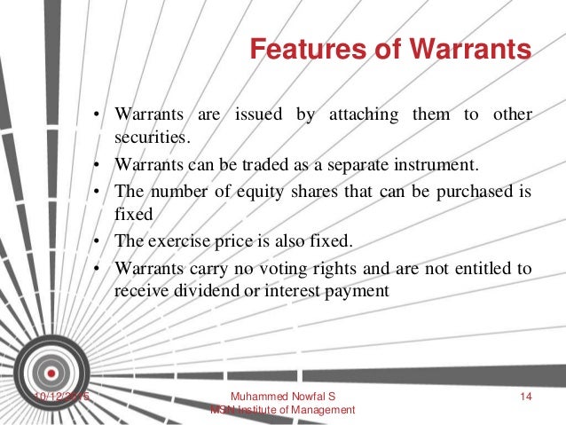 Warrant ppt