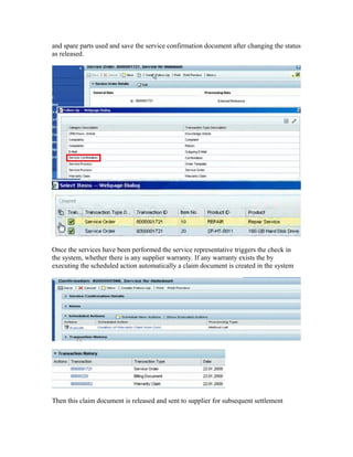 Warranty claim process | DOC
