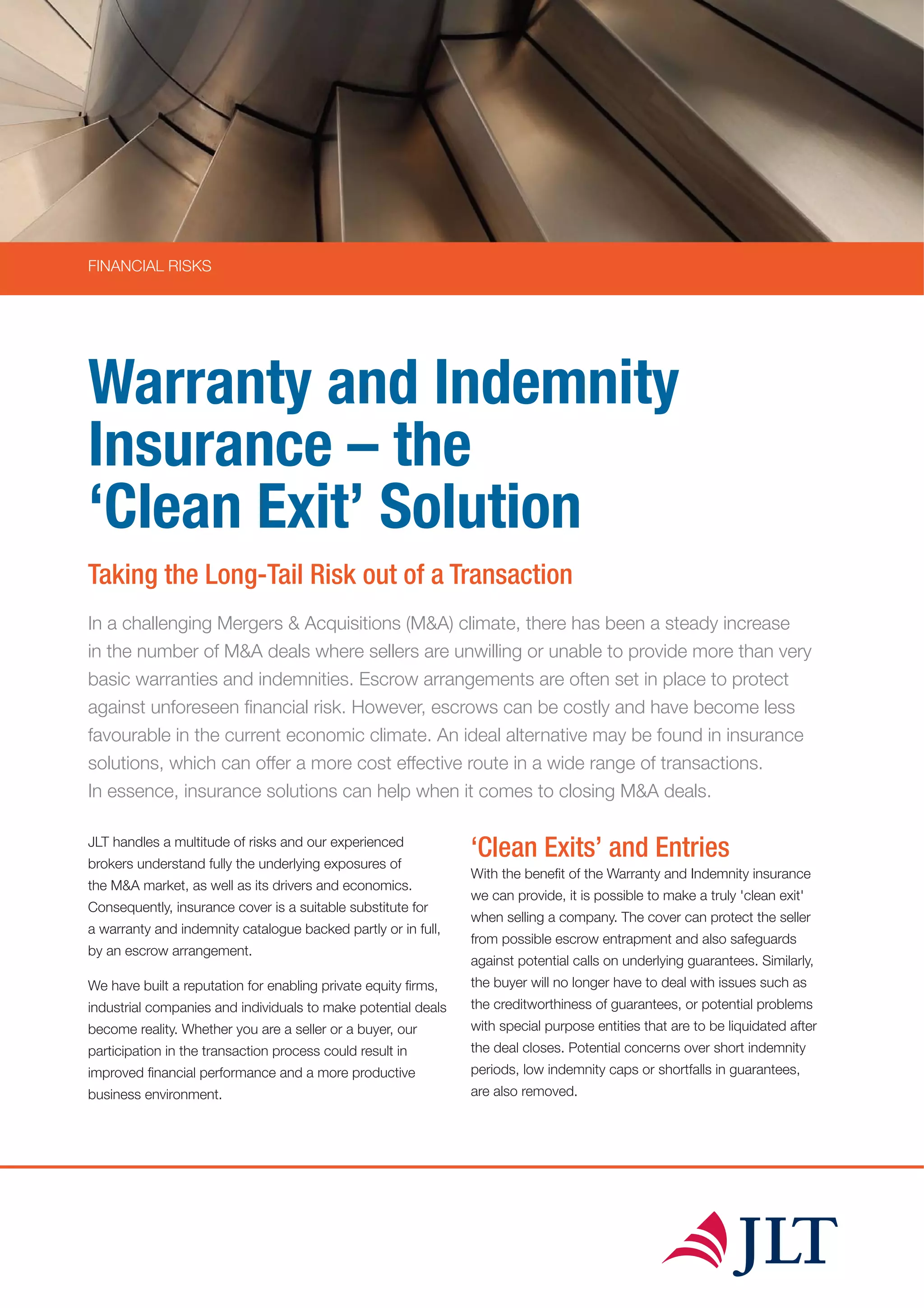 Warranty Indemnity Jlt Capabilities | PDF
