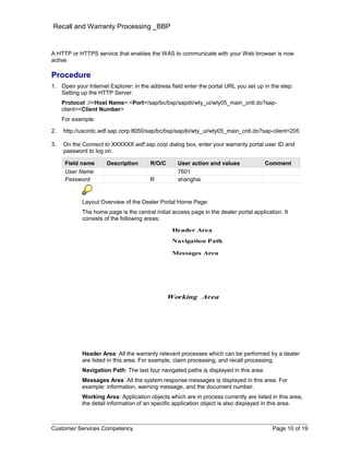 Warranty processing recall bbp | PDF