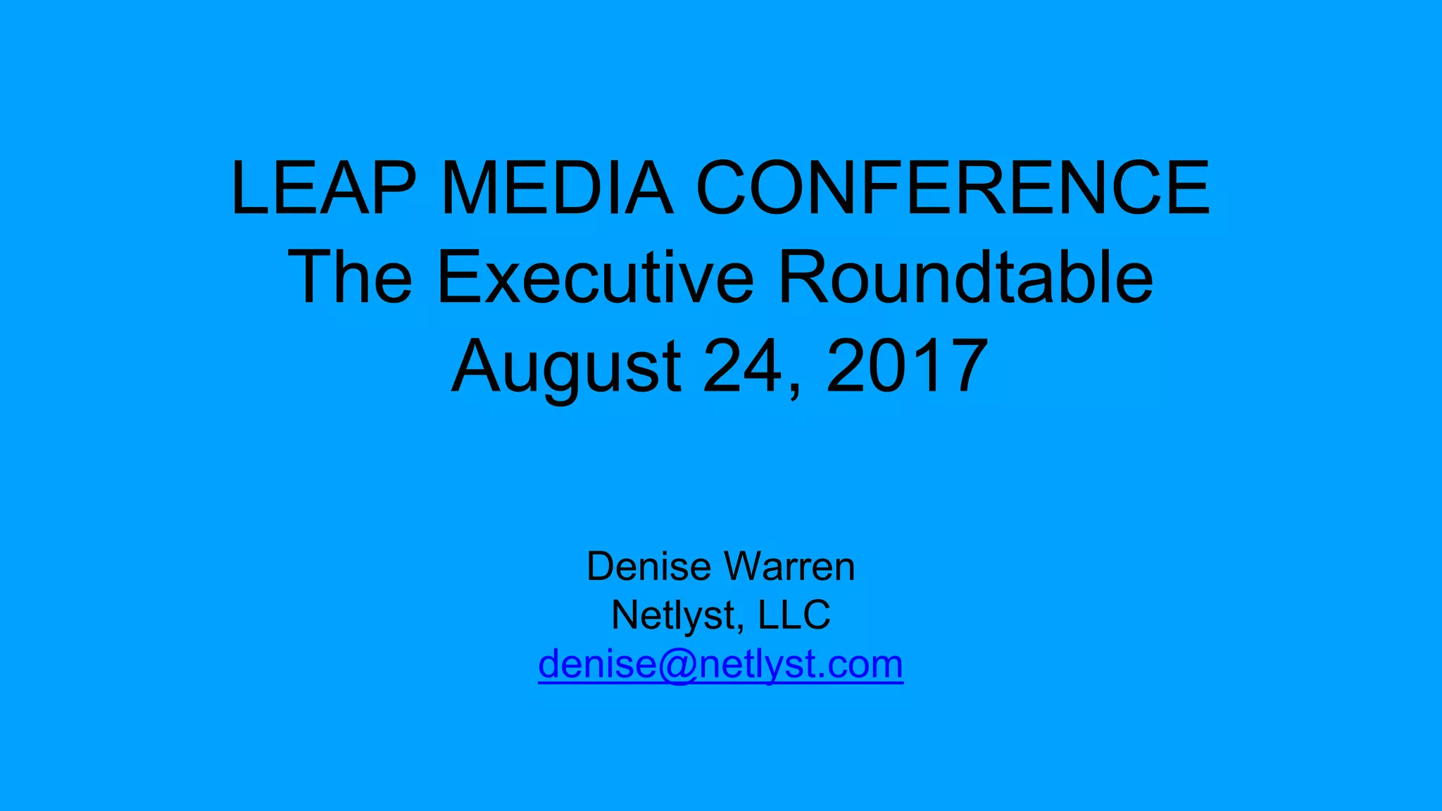 The Executive Roundtable | PDF