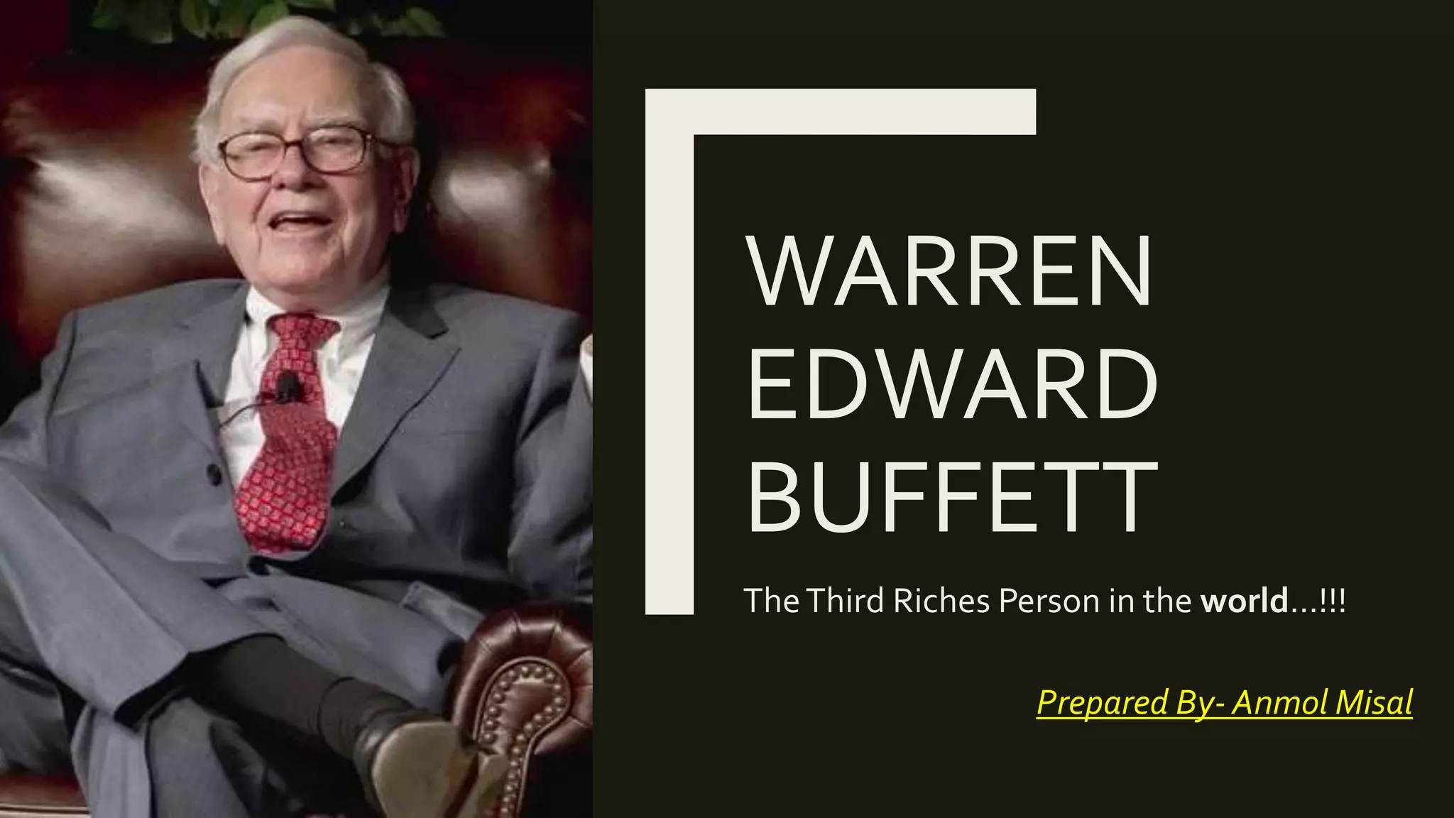 Warren Buffett -a short biography | PPT