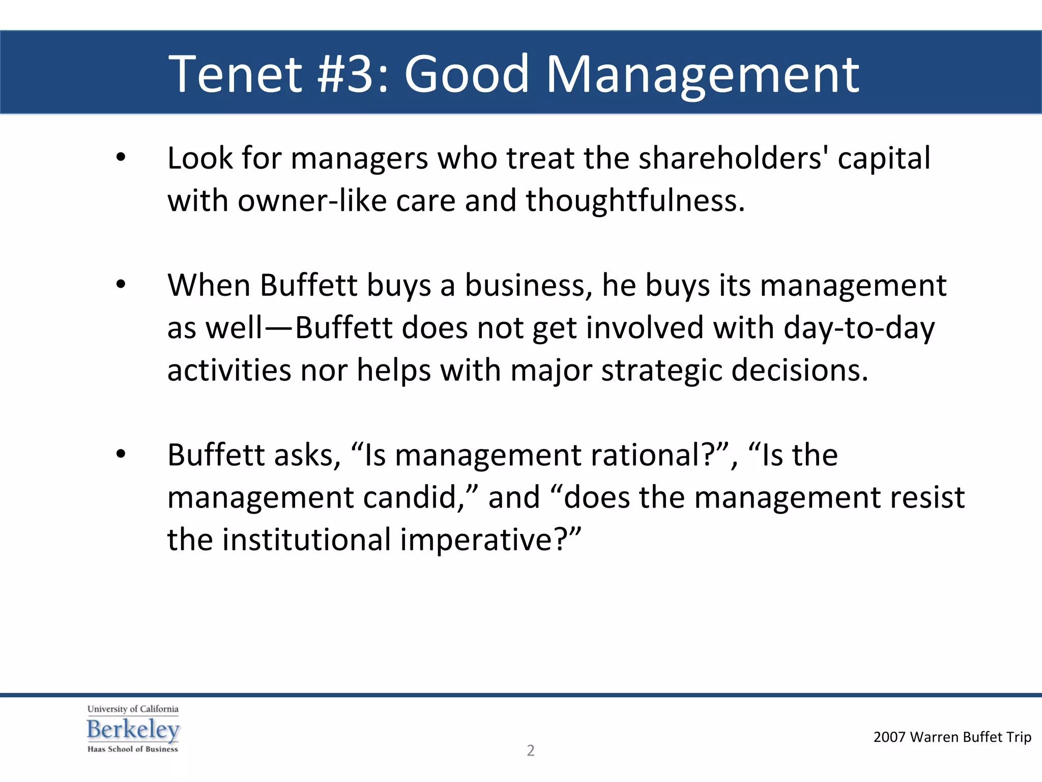 Warren Buffett Presentation | PPT