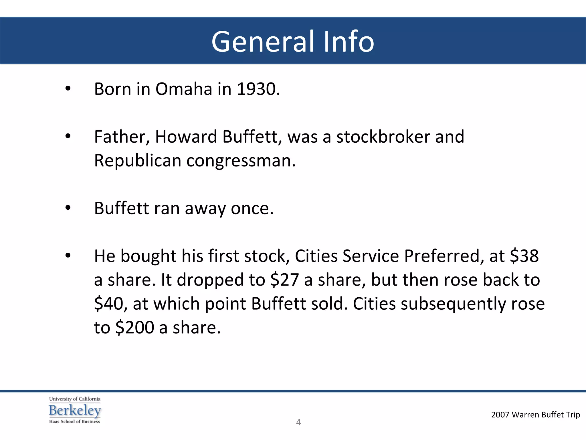 Warren Buffett Presentation | PPT