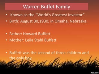 Warren buffet | PPTX
