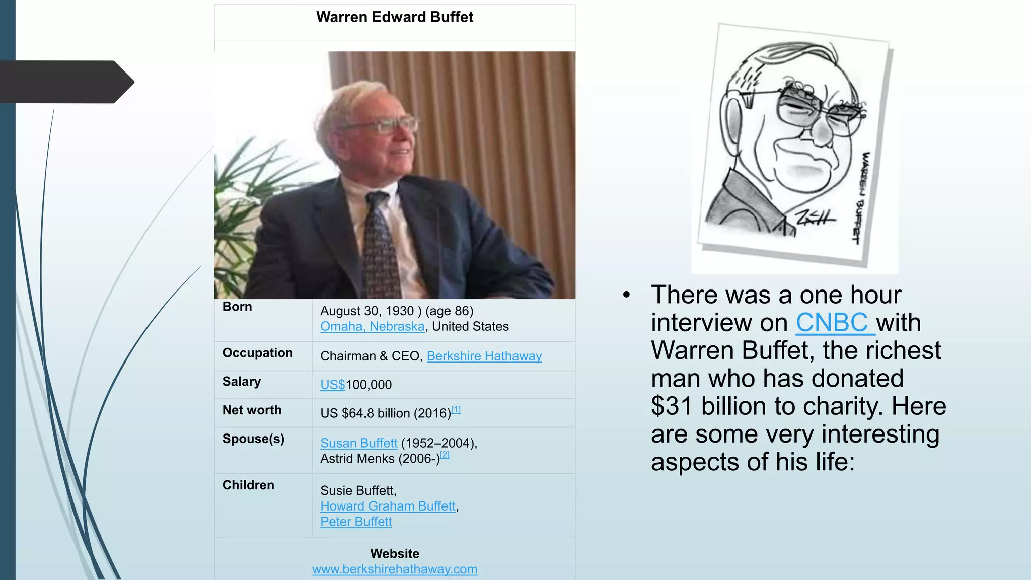 Warren buffet.. fom ppt | PPTX
