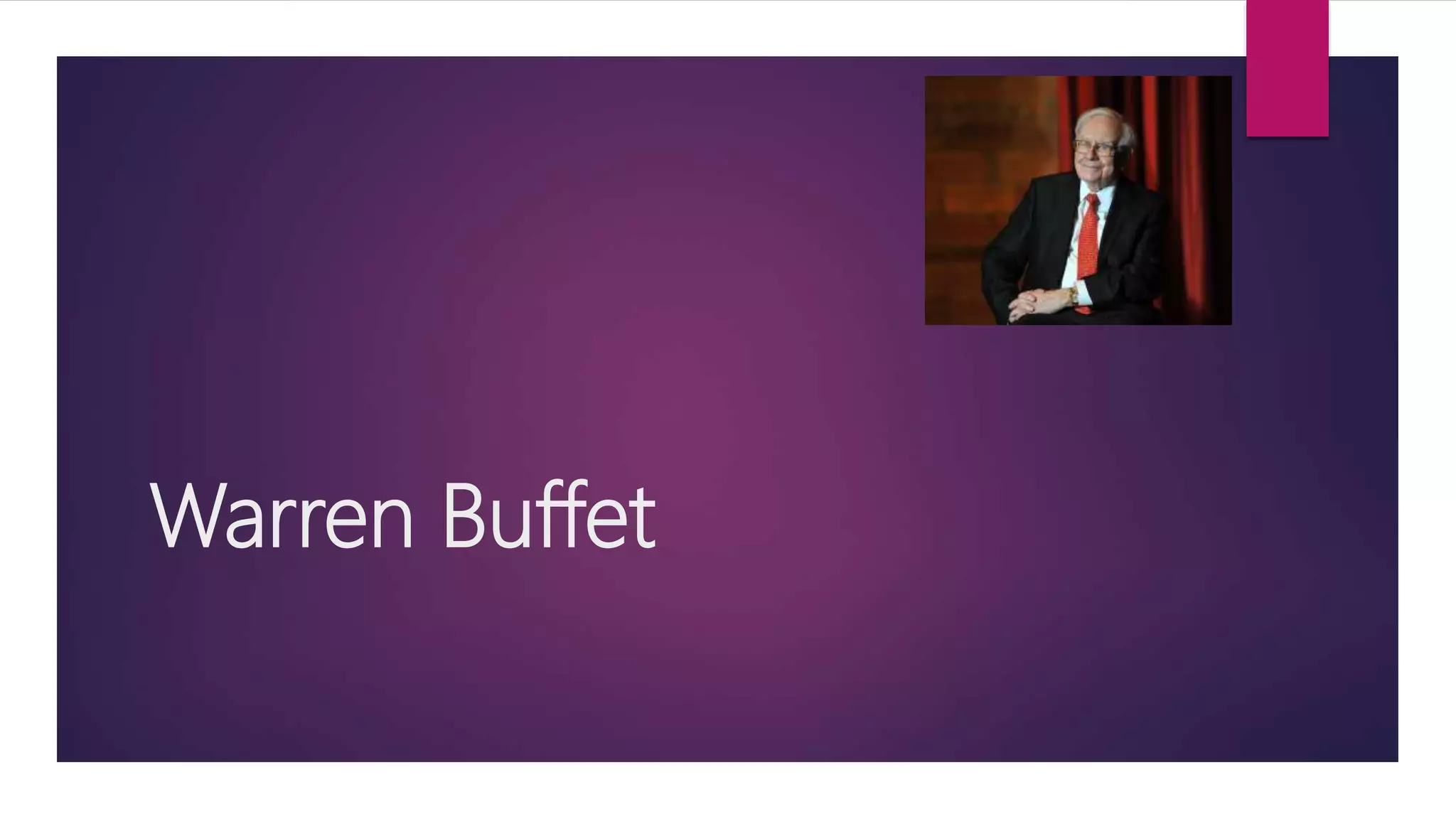 Warren Buffet | PPTX