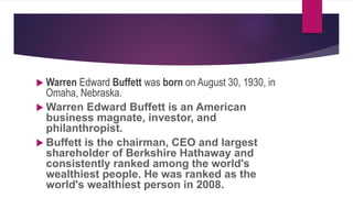 Warren Buffet | PPTX