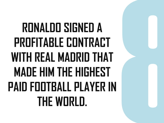 Nine Interesting Facts About Cristiano Ronaldo. | PDF