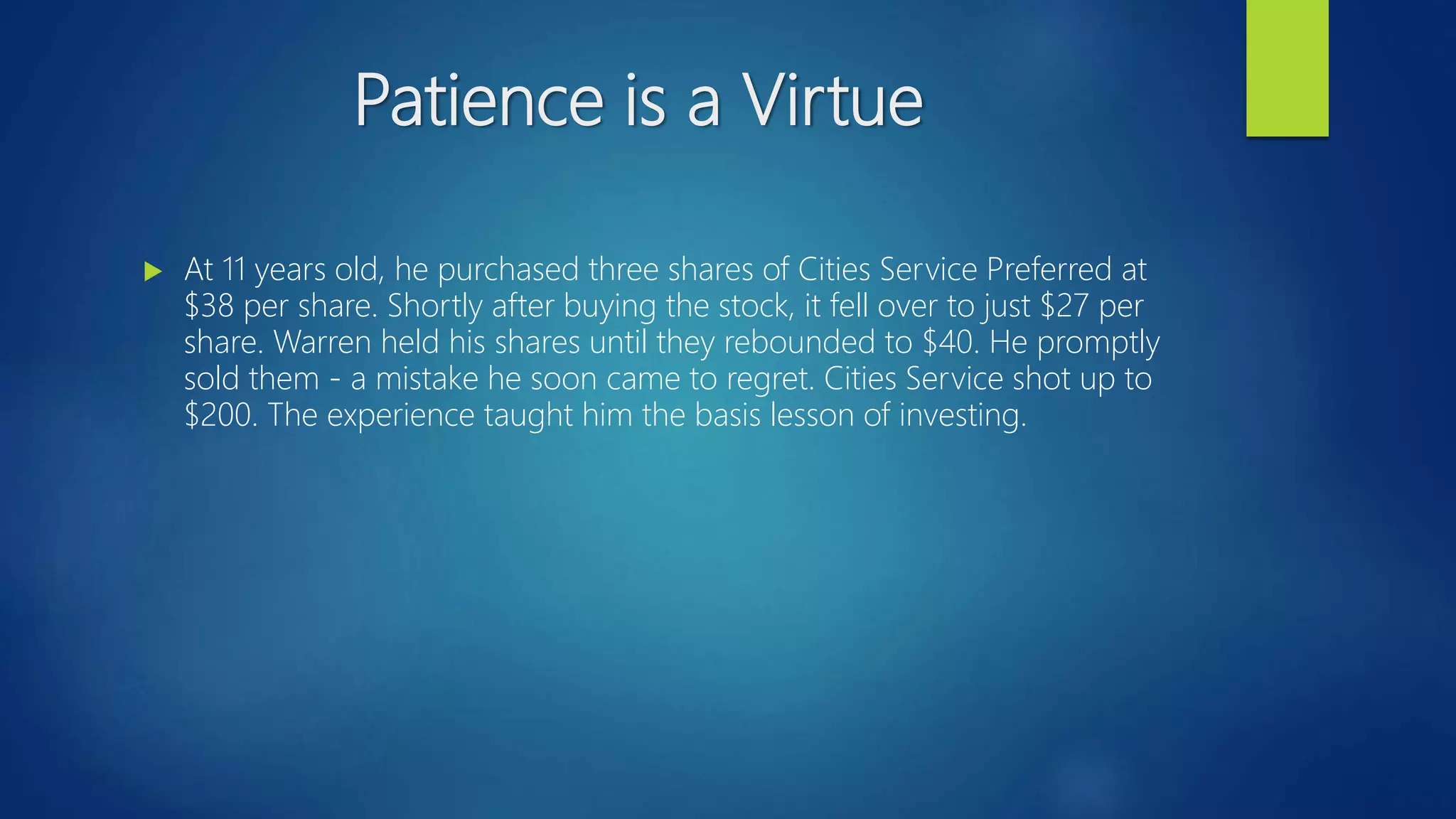 Warren buffet presentation | PPTX
