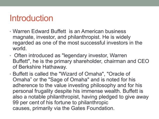 Warren Buffett | PPT