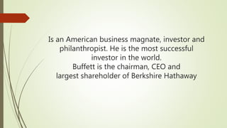 Warren buffett | PPTX