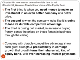 Warren buffett & interpretation of financial statements | PPTX