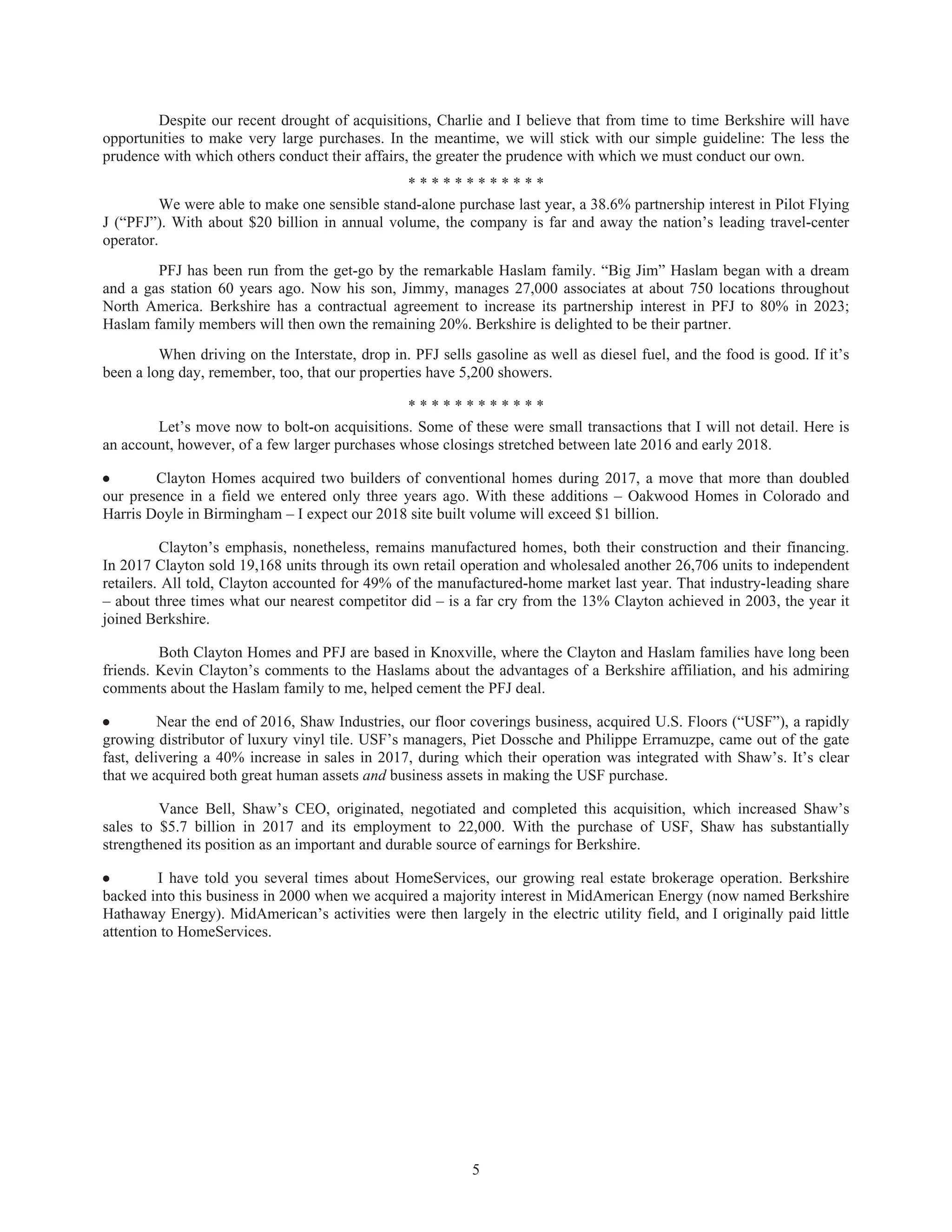 Warren buffett's annual letter 2017 | PDF