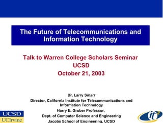The Future of Telecommunications and Information Technology | PPT