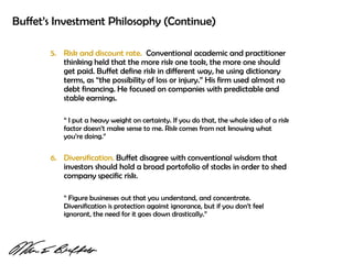 Warren e. buffet (presentation) | PPTX