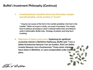 Warren e. buffet (presentation) | PPTX