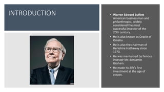 Success Story Of Mr. Warrenn buffett | PPTX | Stocks and Bonds ...