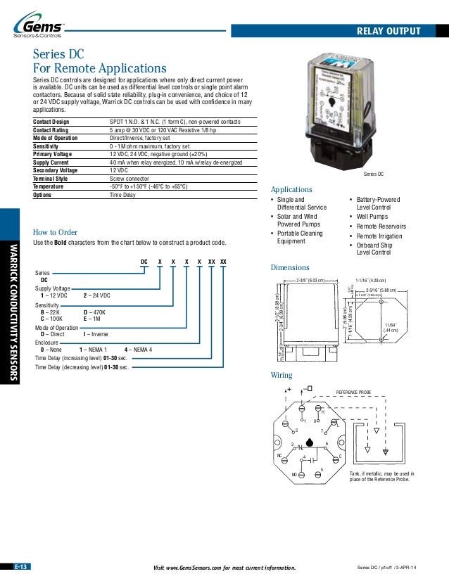 Warrick conductivity level controls complete (1)