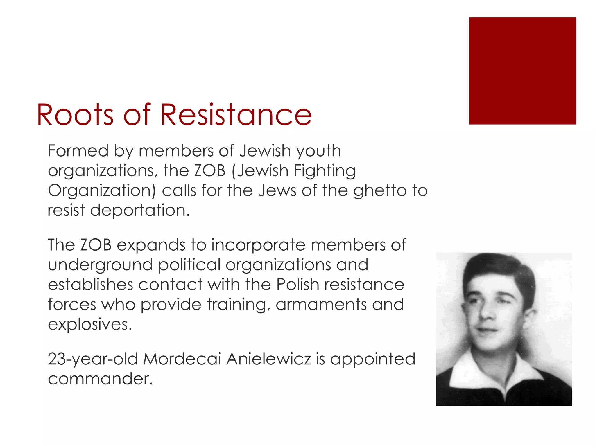 Warsaw Ghetto Resistance Presentation | PPT