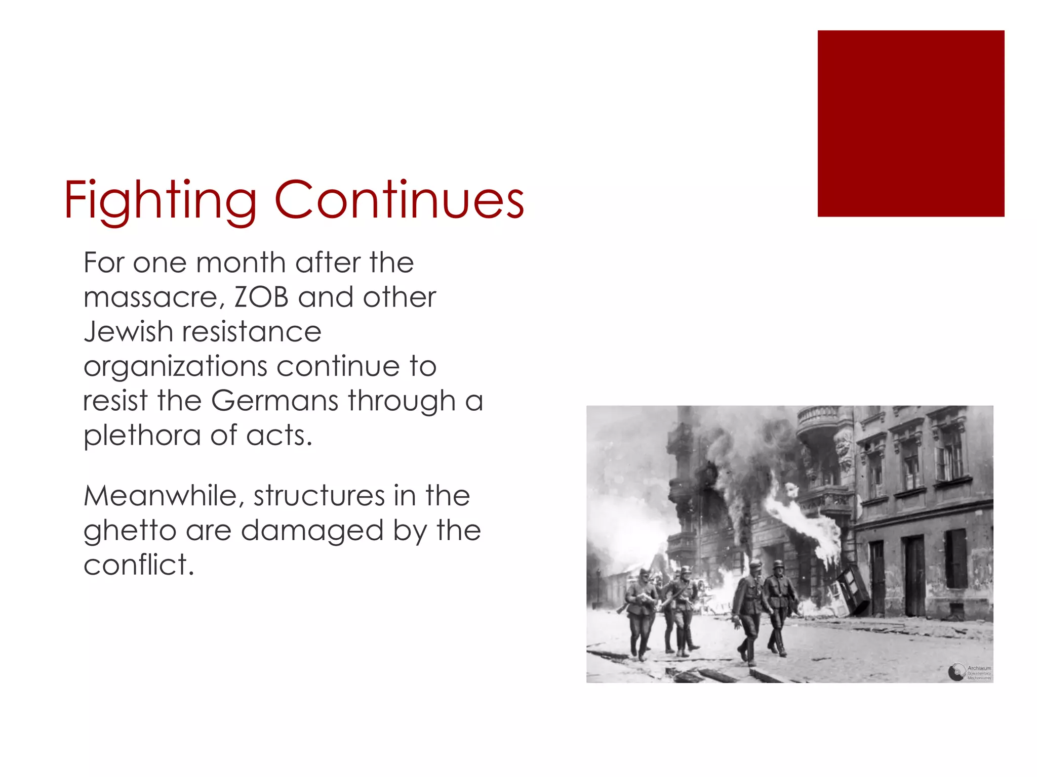 Warsaw Ghetto Resistance Presentation | PPT